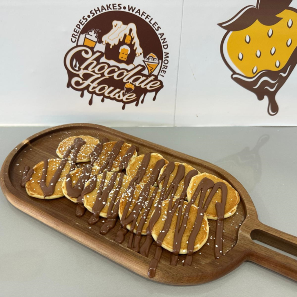 Nutella Mini Pancakes - Chocolate House