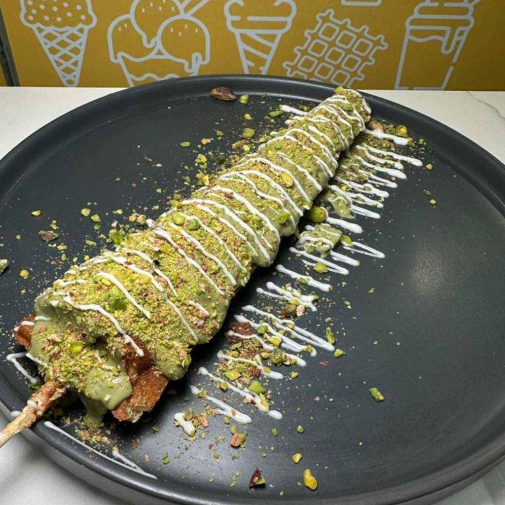 Pistachio Waffle Stick - Chocolate House